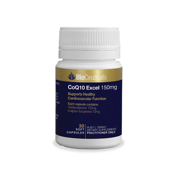 BioCeuticals CoQ10 Excel 150mg 60 soft capsules – Eternity Living ...